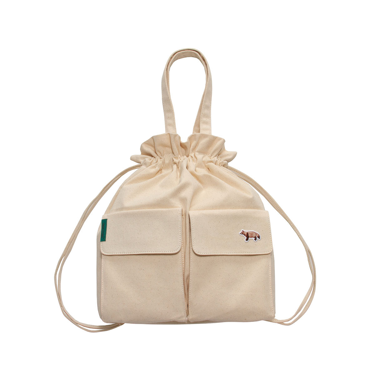 Canvas Drawstring Backpack - Ivory – TANUKI STUDIO