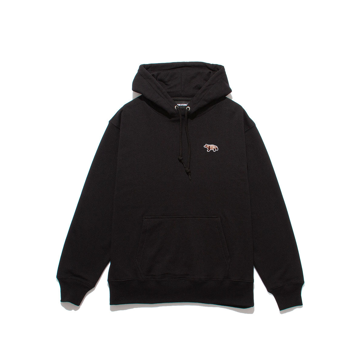 Sideways Heavy Weight "Pile" Sweat Pull Hoodie - Black – TANUKI STUDIO
