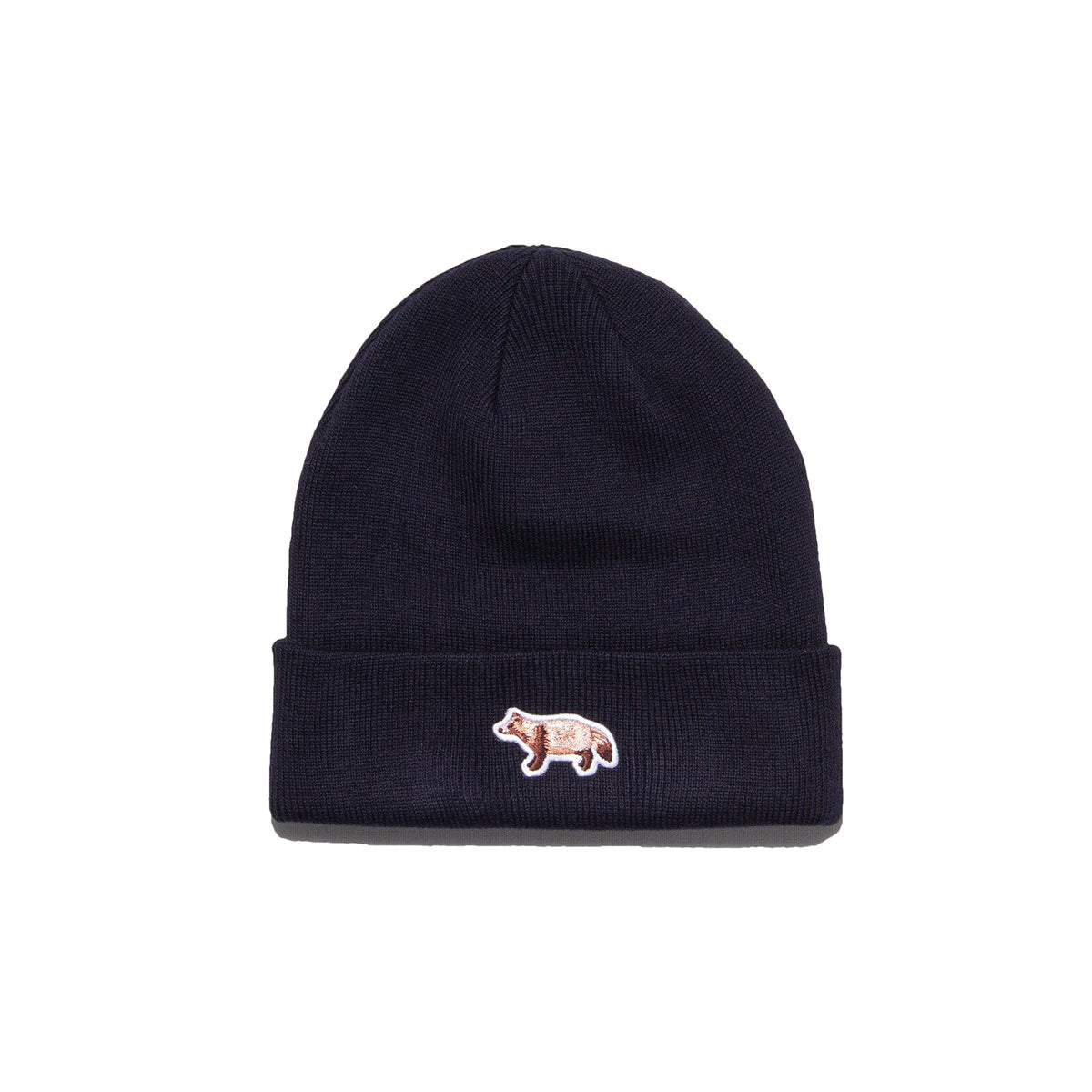 Sideways Cotton Knit Cap - Navy – TANUKI STUDIO