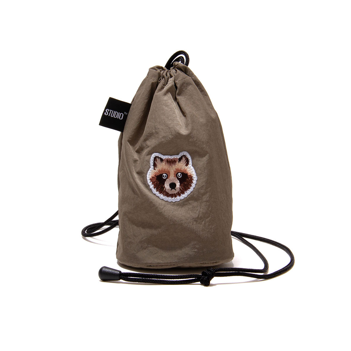 TANUKI Wappen Kinchaku - S size - Beige – TANUKI STUDIO